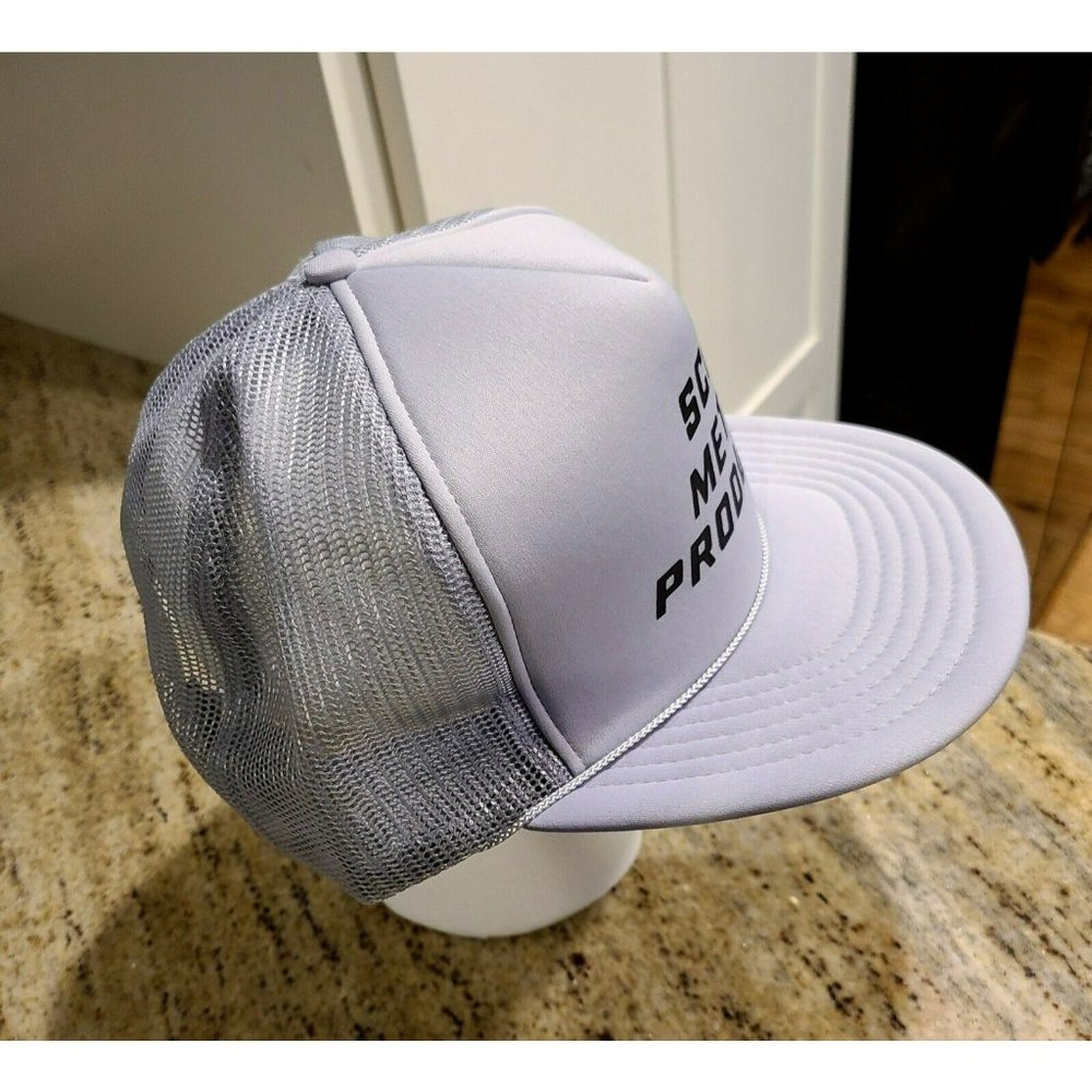 Scm Metal Products Vintage Gray Mesh Snapback Trucker… - Gem